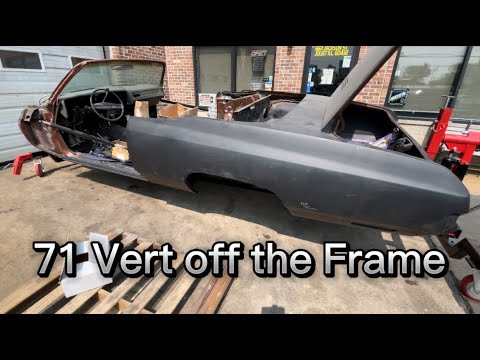 71 Vert off the Frame and on Rotisserie - YouTube