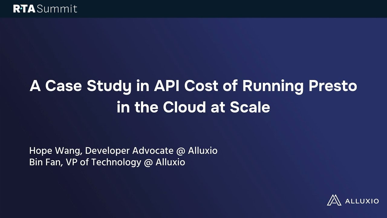 A Case Study in API Cost of Running Presto in the Cloud at Scale | RTA Summit 2024 - YouTube