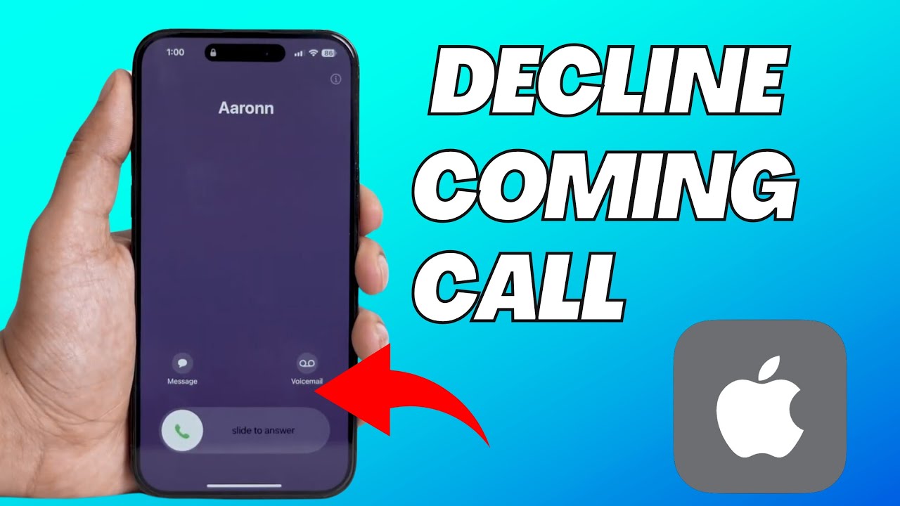 How To Decline Incoming Call On IPhone 16 - YouTube