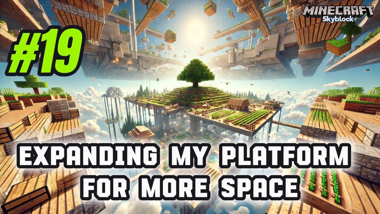 EXPANDING my PLATFORM for more SPACE in MINECRAFT SKYBLOCK" - YouTube
