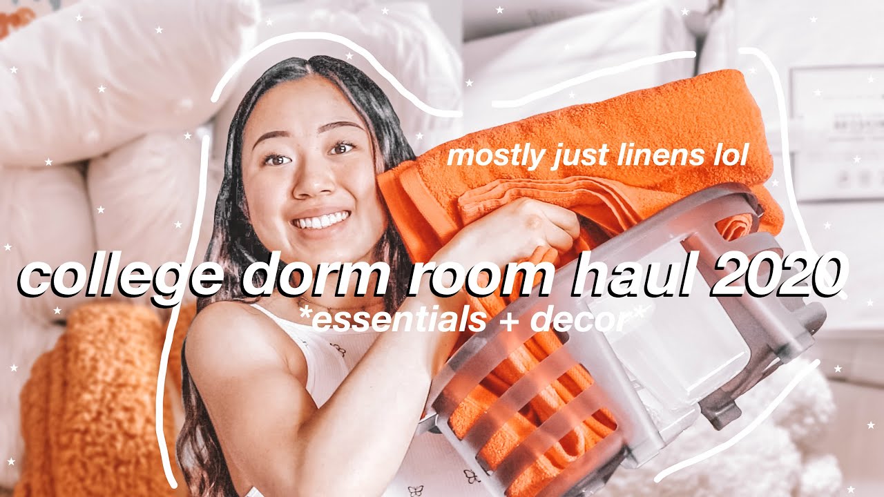 COLLEGE DORM ROOM HAUL 2020 *essentials + decor* - YouTube