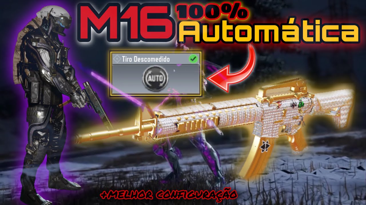 MOVA ARMA DO META🔥 - M16 FULL AUTOMÁTICA - Do call of duty mobile ...
