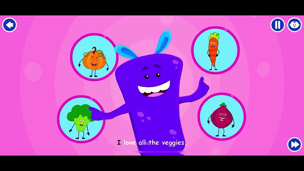 Kidloland- Vegetables Songs, Games and story - YouTube
