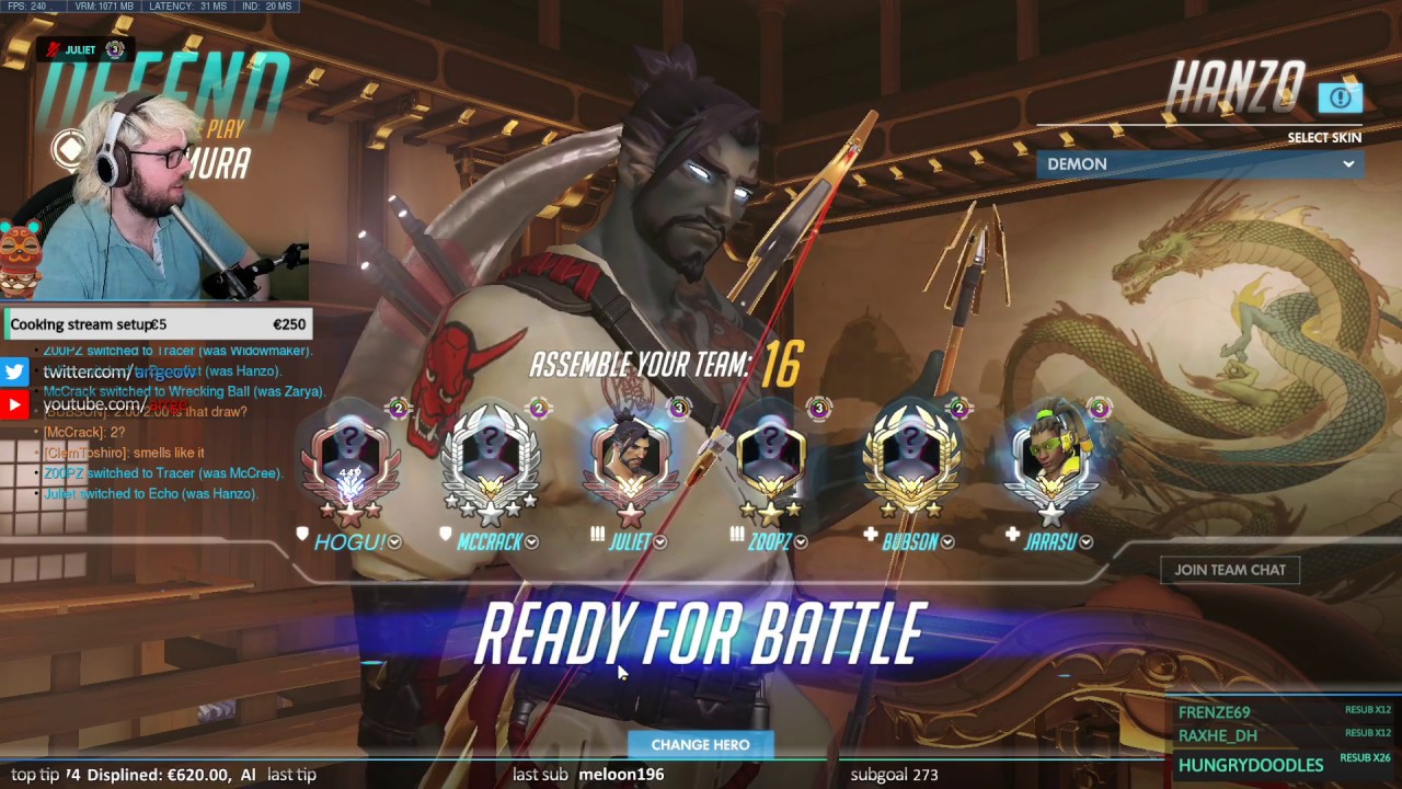ARRGE BEST HANZO IN THE WORLD?! 37 ELIMS! [ OVERWATCH SEASON 22 TOP 500 ...