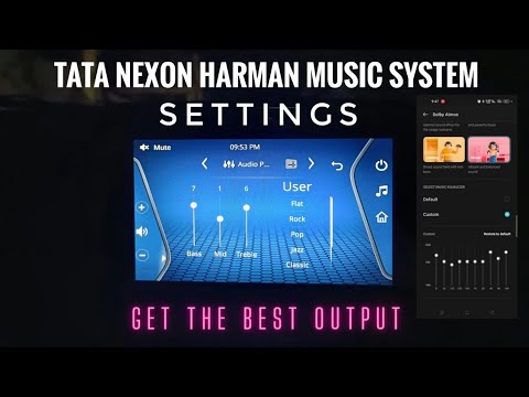 Tata Nexon Harman Music System setting | Tata Nexon Sound System ...