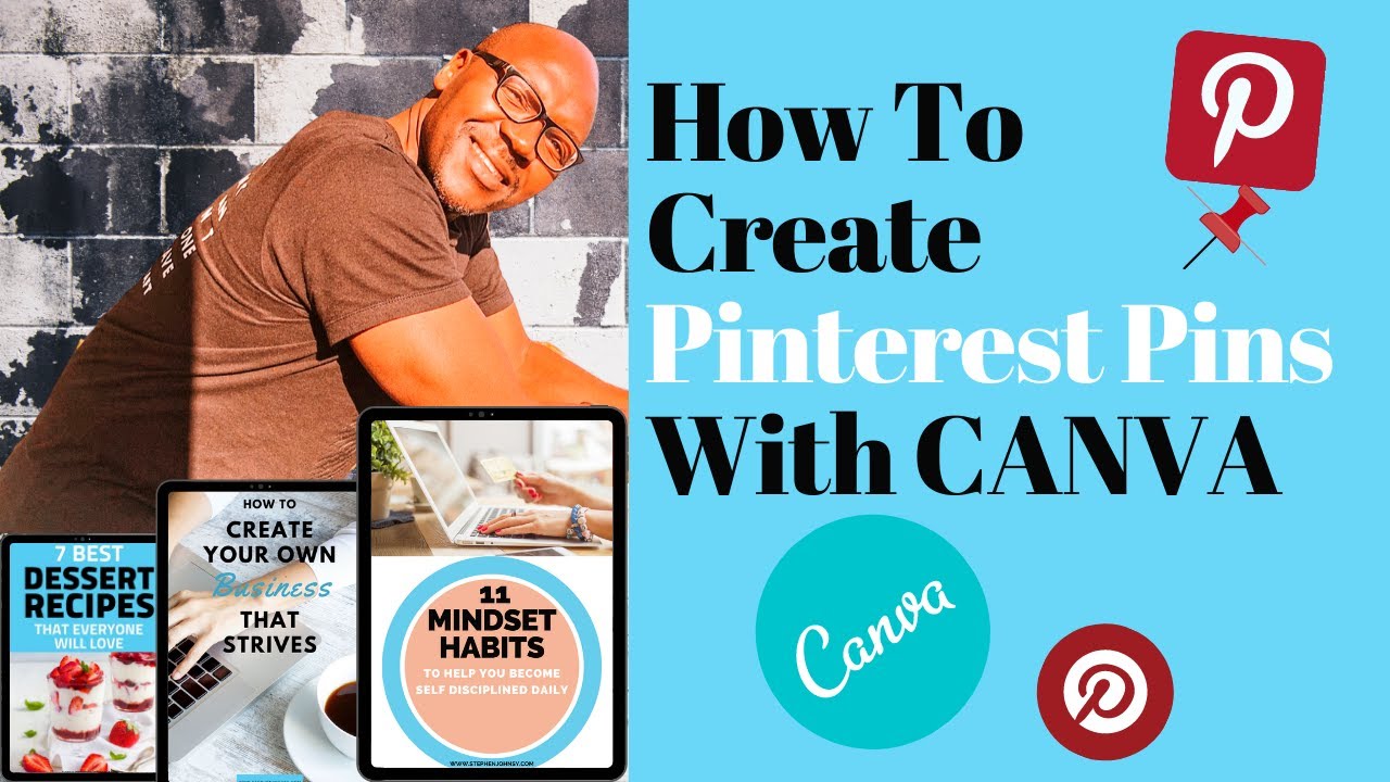 How To Create Pinterest Pins With CANVA | Canva And Pinterest Pins ...