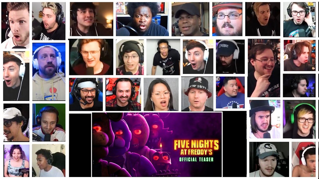 Five Nights At Freddy's Official Teaser REACTION MASHUP - YouTube