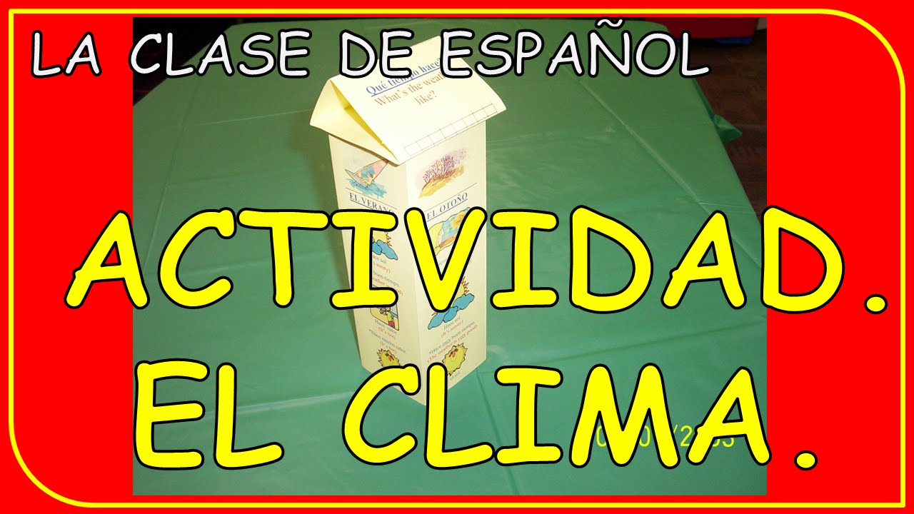 Weather in Spanish (activity) / El clima (actividad) - YouTube