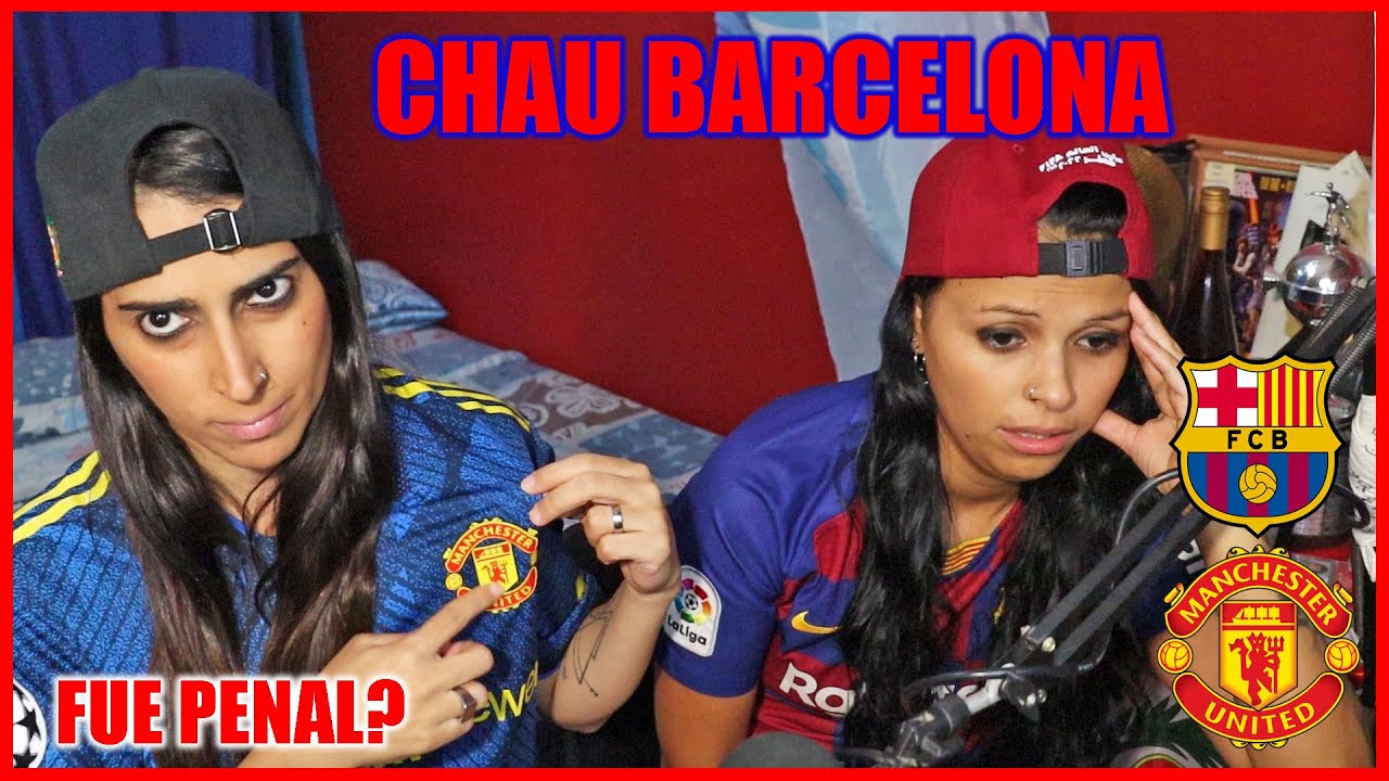MAN. UNITED (2) vs BARCELONA (1) | HINCHAS DEL BARSA Y DEL MADRID | EL BARSA SE QUEDO AFUERA 🏆 ...