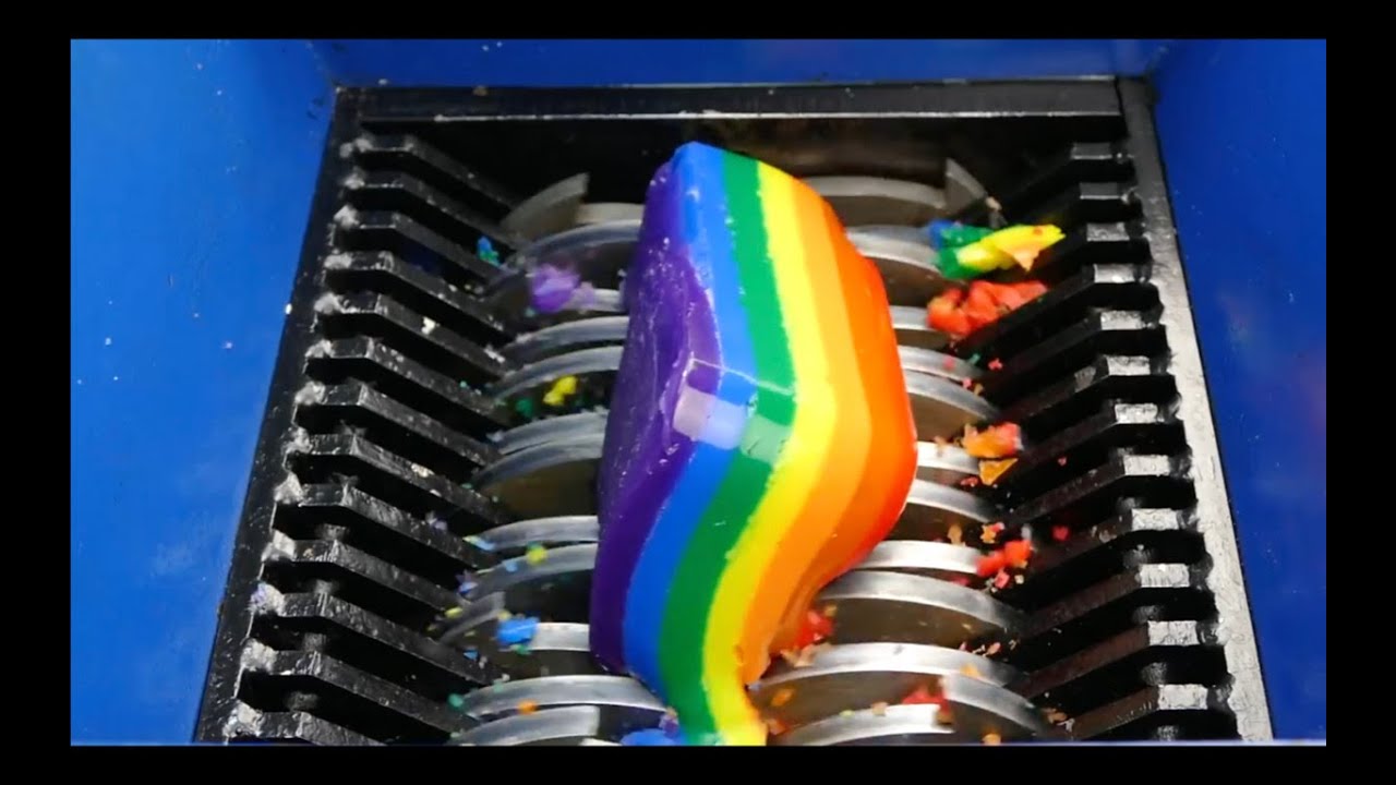 TOP 10 RAINBOW THINGS SHREDDING - YouTube