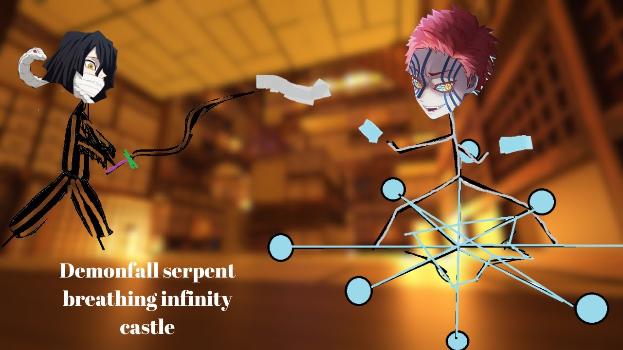 Roblox infinity castle akaza demonfall with serpent | Emusensei - YouTube