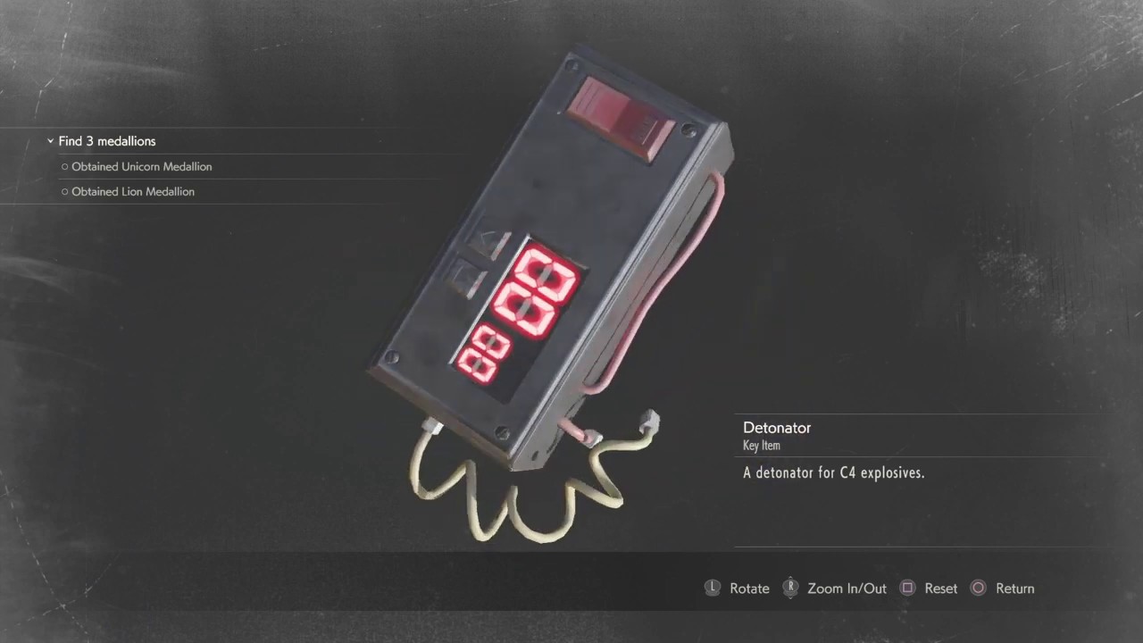 RESIDENT EVIL 2 CREATE C4 DETONATOR (ELECTRONICS GADGET + BATTERY) 2019 ...