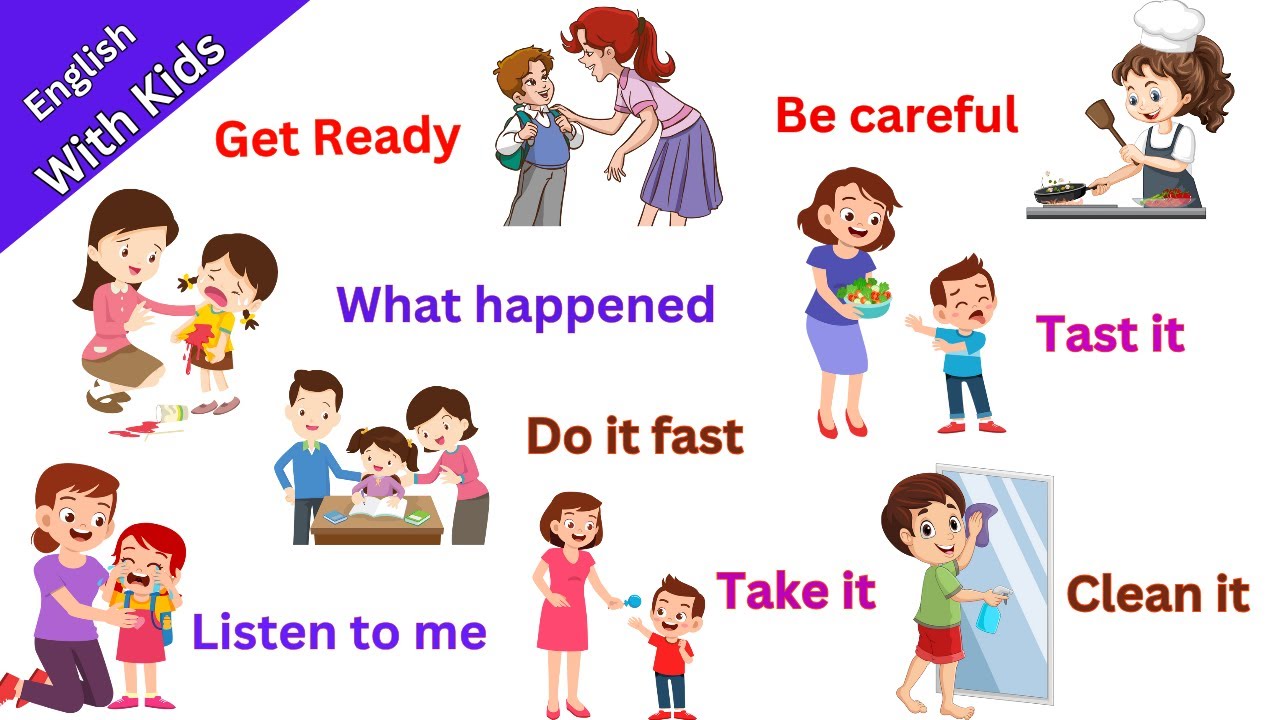 Speak English with Kids | Spoken English for Kids | Daily Use English # ...