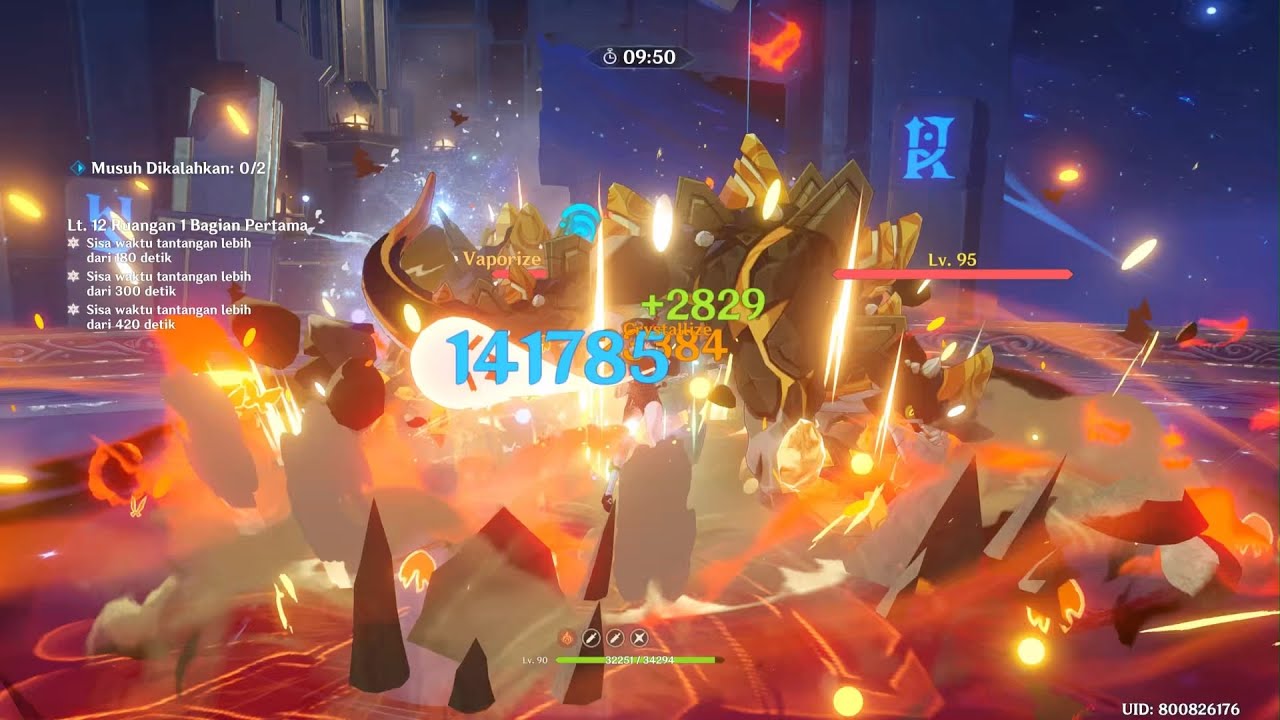 Genshin Impact Mona Hutao ult test5 f12 - YouTube