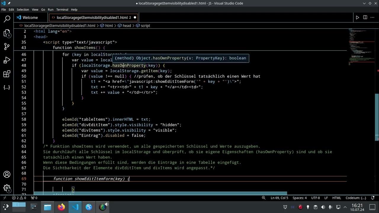 Cookie Alternative Programmieren mit JavaScript programmieren für Anfänger - YouTube