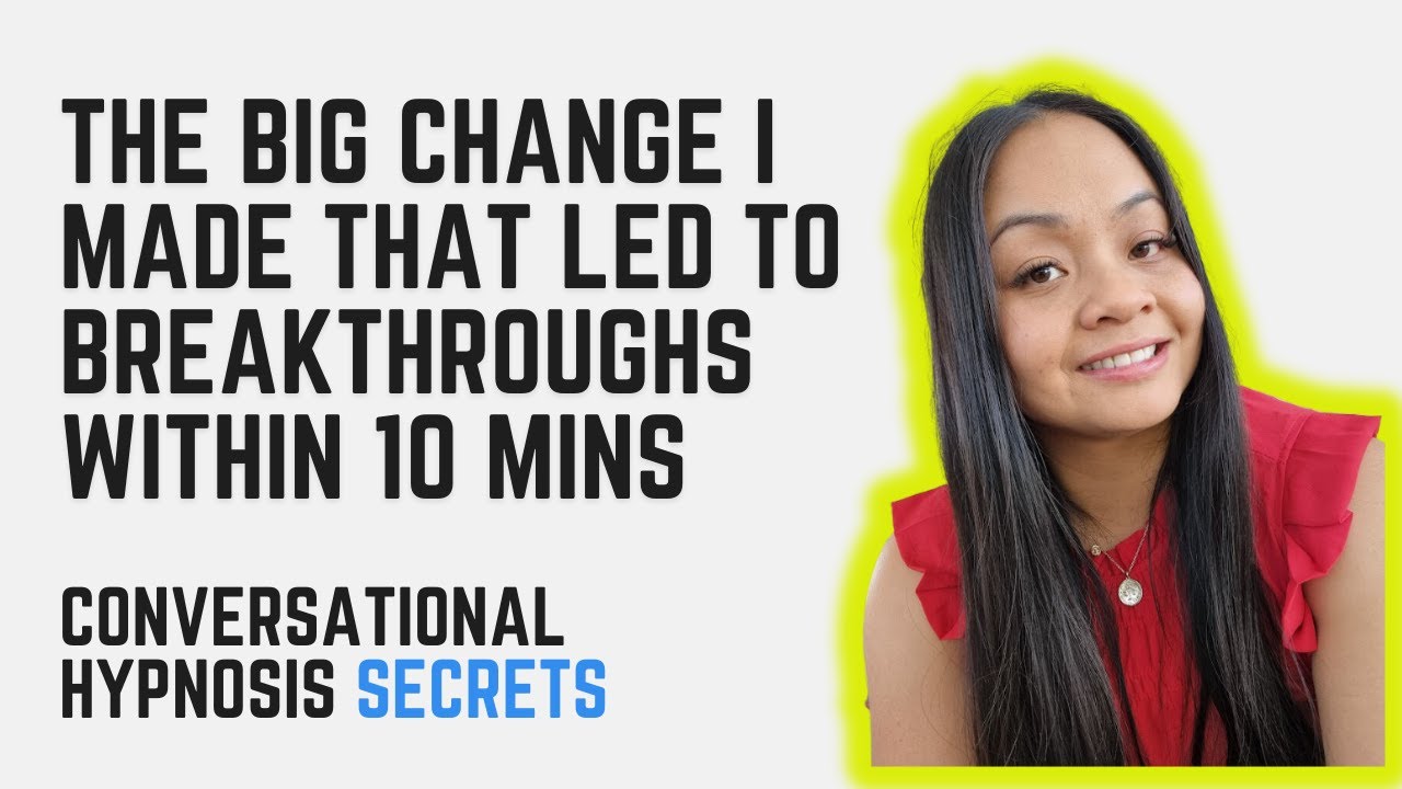 The Big Change I Made that Led to Hypnosis Client Breakthroughs within 10 mins | Convert ...
