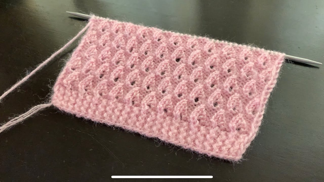 Knitting Stitch Pattern For Sweater - YouTube