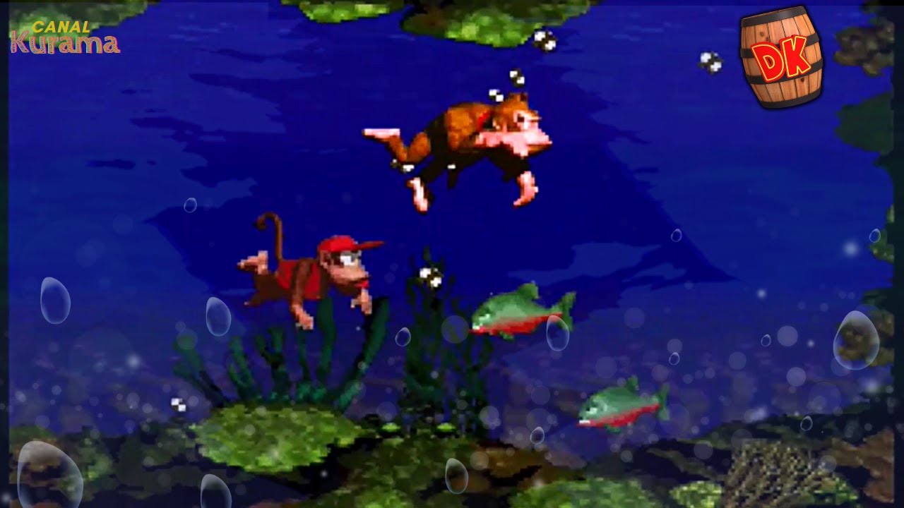 Aquatic Ambiance 2 Hours - Donkey Kong Country - YouTube