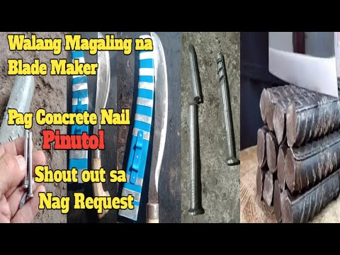 DIY Paano Mag Putol Ng Concrete Nail Pako/Making Cut Test Concrete Nail ...