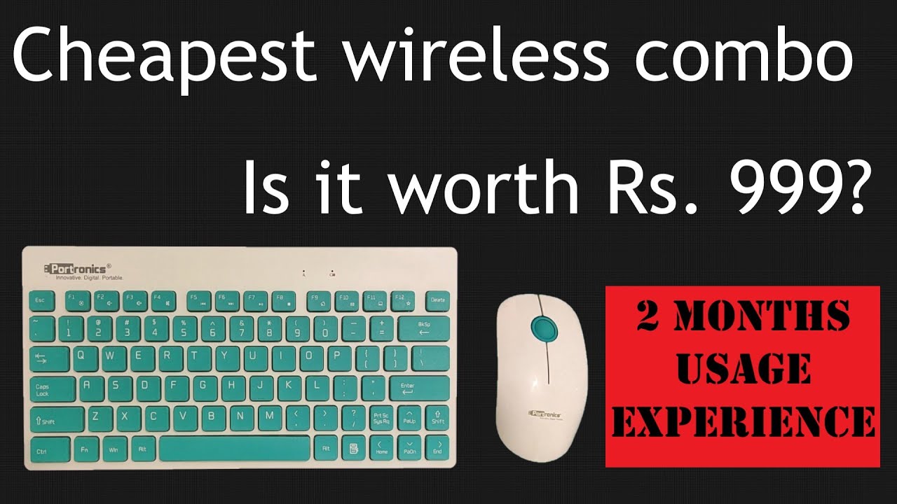 Portronics Key2 | Multimedia wireless keyboard and mouse | 2 Months ...