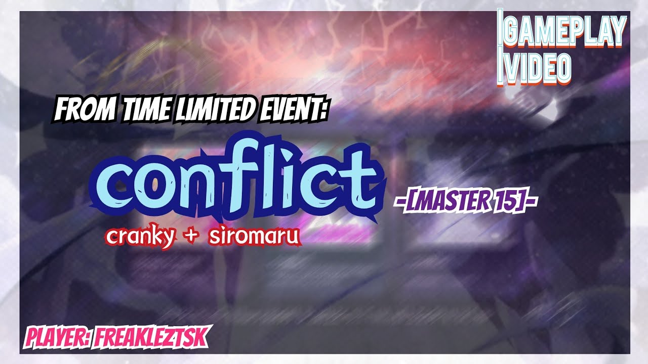 [Lanota] conflict | MASTER 15 | PERFECT PURIFIED!!【Time Limited Event ...