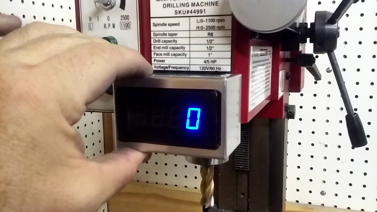 Mini Mill Digital Tachometer - YouTube