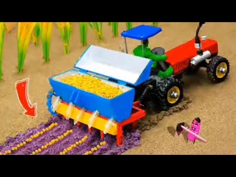 DIY tractor transport -Mini miniature kids cartoon #1million -subscribe ...