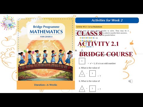 CLASS8 || bridge course week 2.1 || BRAINSTORMING PUZZLE || - YouTube