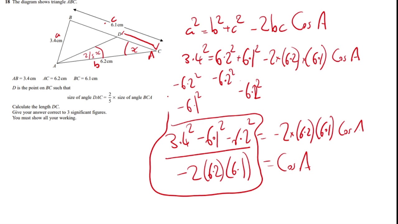 Q18 November 2019 Paper 3 Trignometry Youtube