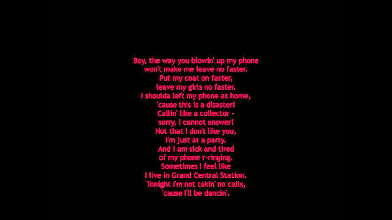 Lady Gaga - Telephone ft. Beyoncé Lyrics - YouTube