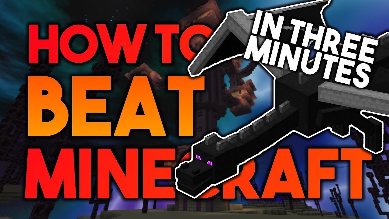 BEATING MINECRAFT THE FASTEST WAY POSSIBLE.............. - YouTube