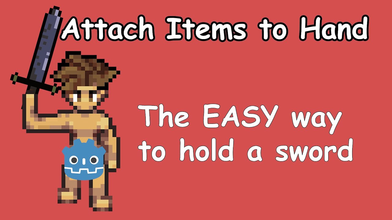 How to equip and animate weapons in 2D - Godot (the EASY way) - YouTube