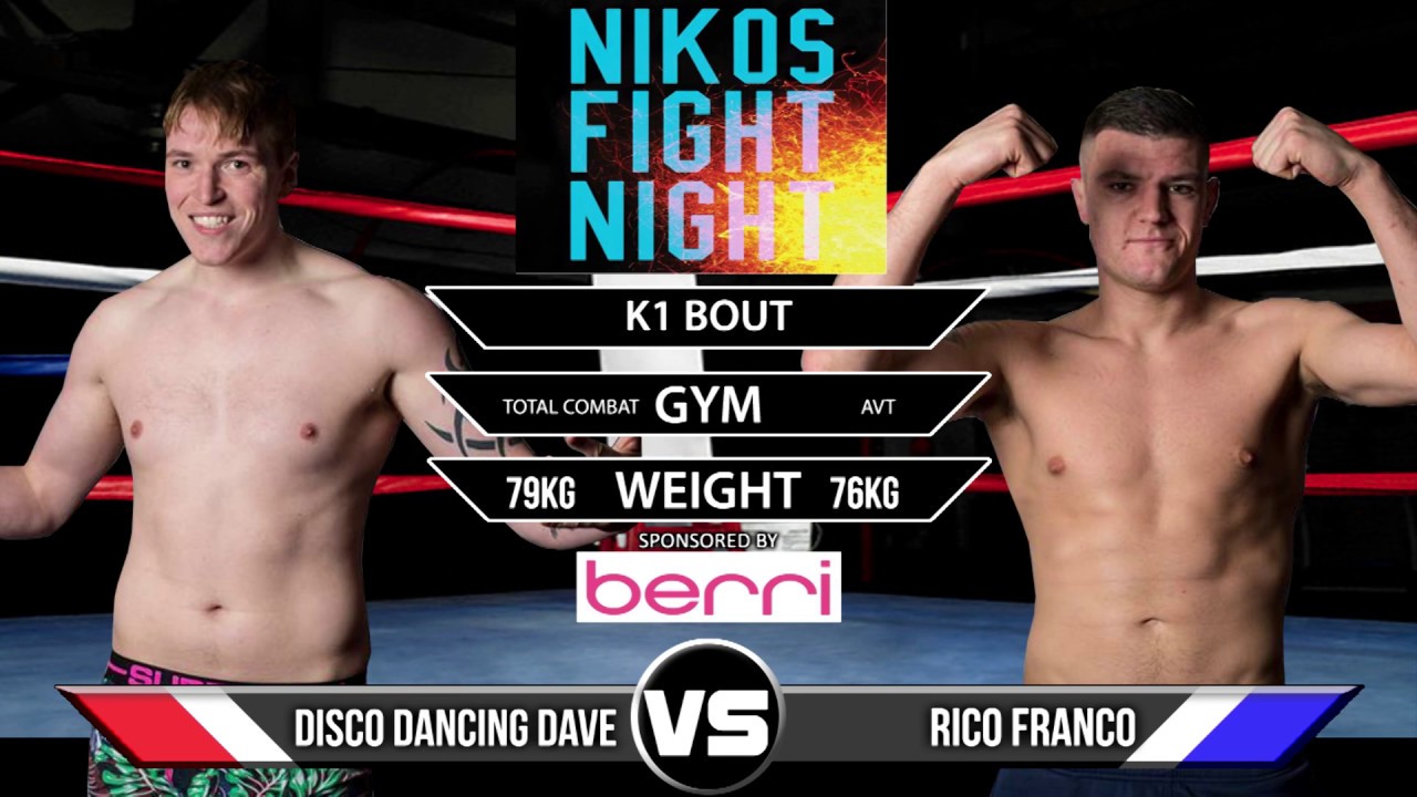 BARE KNUCKLE CHAMPION RICO FRANCO VS DISCO DAVE LOWES UNDER K1 RULES ...