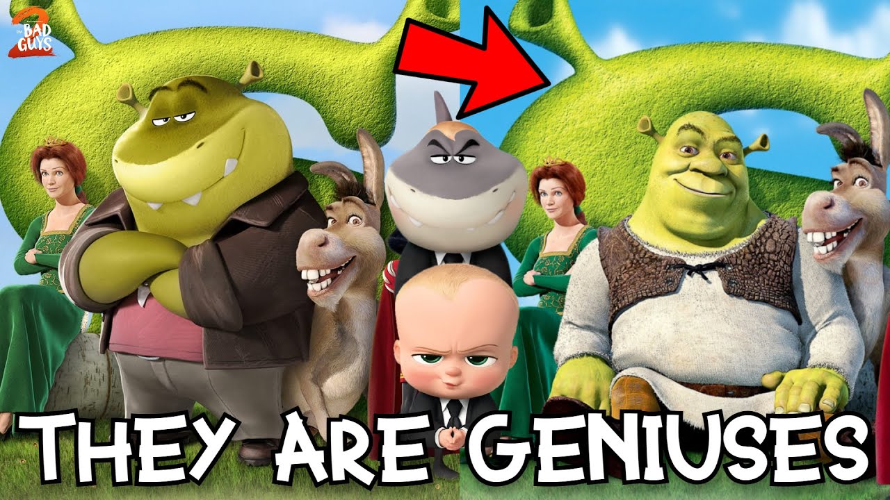 THE BAD GUYS 2 make PARODY POSTERS of DREAMWORKS MOVIES with MR SHARK ...