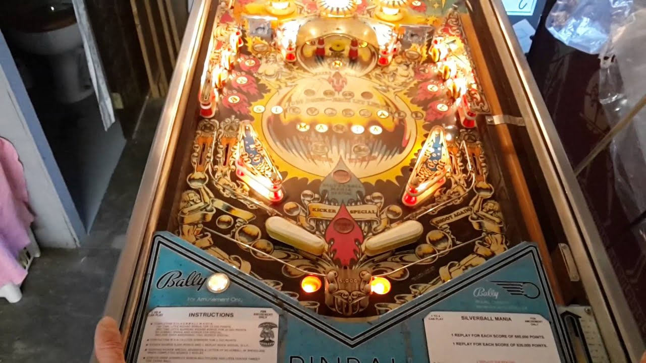 Démo flipper Bally Silver Ball Mania - YouTube