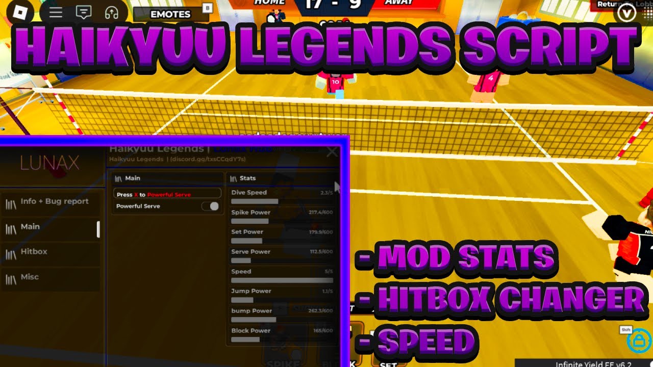 [OP NEW] Haikyuu Legends Script Pastebin - (ROBLOX) *Hitbox Changer & Speed* Exploit - YouTube