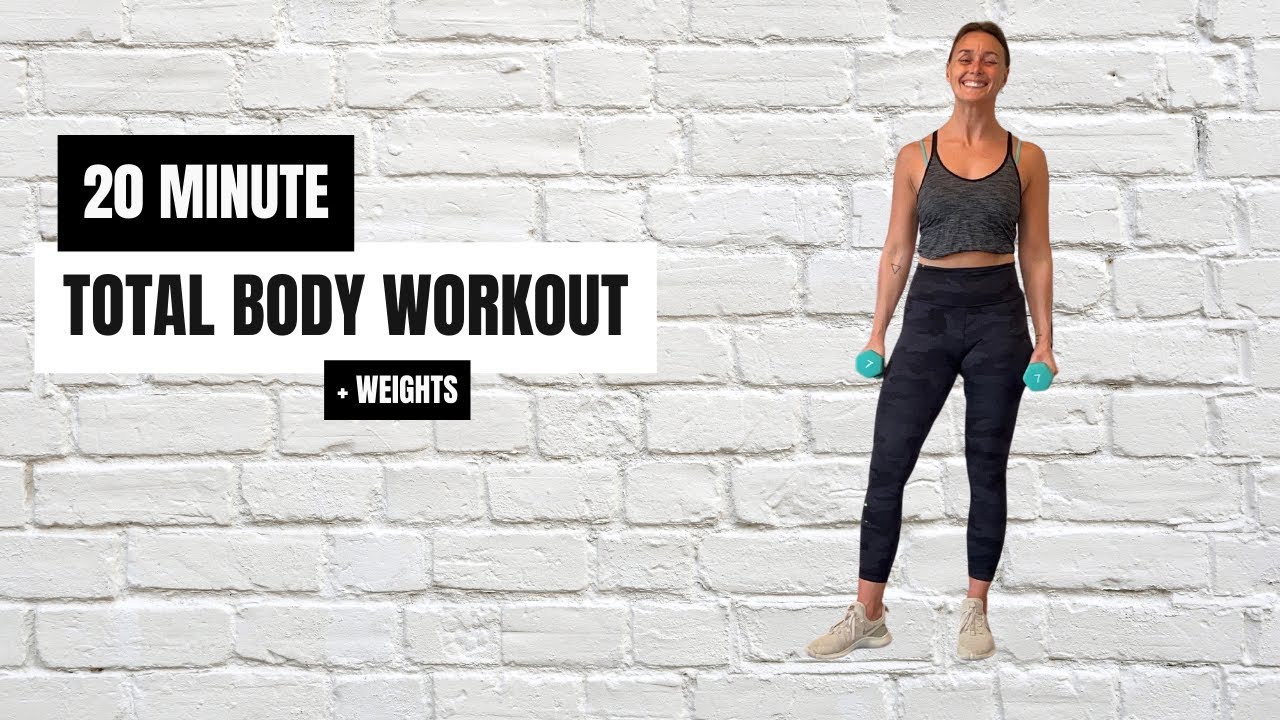 Total Body Workout with WEIGHTS 💪 | Lower Body | Upper Body | Cardio ...