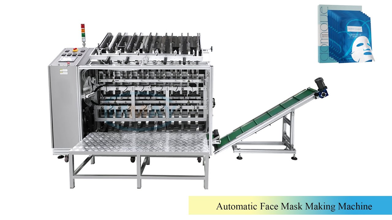4 to 10 heads Cosmetic Face Mask Making Machine Facial Masks Filling ...