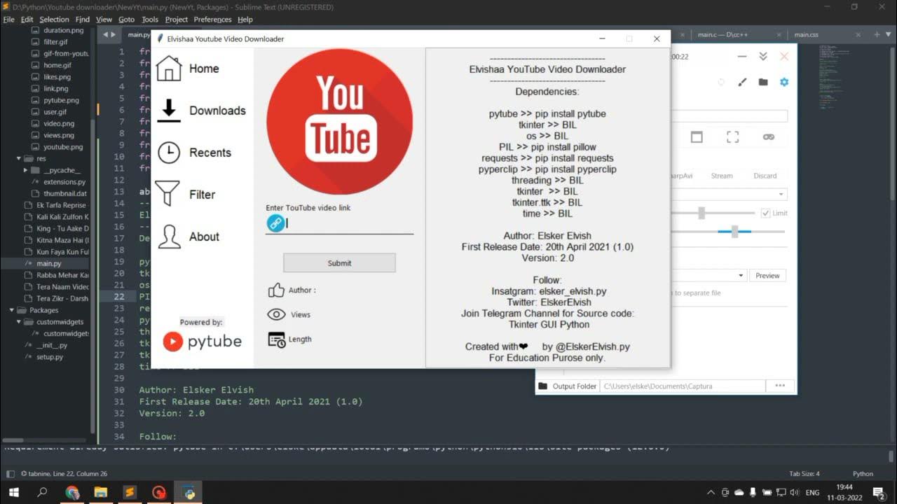 Learn how to download #YouTube Videos using #Python #pytube - YouTube