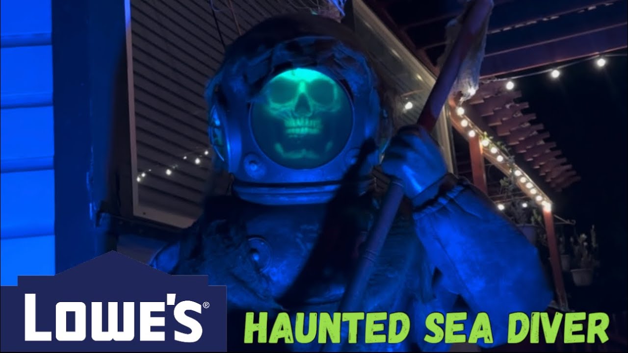 HAUNTED SEA DIVER!!! LOWE’S 2024 HALLOWEEN ANIMATRONIC!! UNBOXING, SET ...