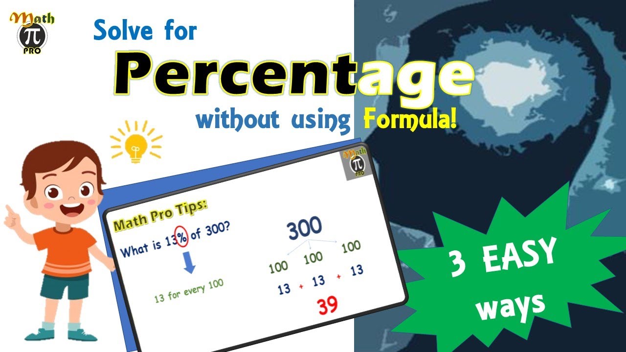 Math Pro - Kunin ang PERCENTAGE ng number ng walang gamit na formula ...