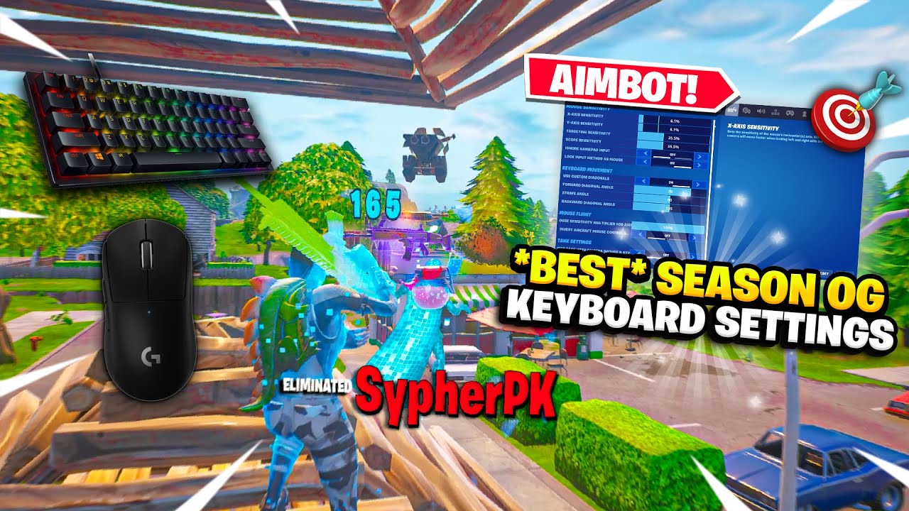 *NEW* BEST Keyboard & Mouse Settings for INSANE AIM + FAST EDITS In ...