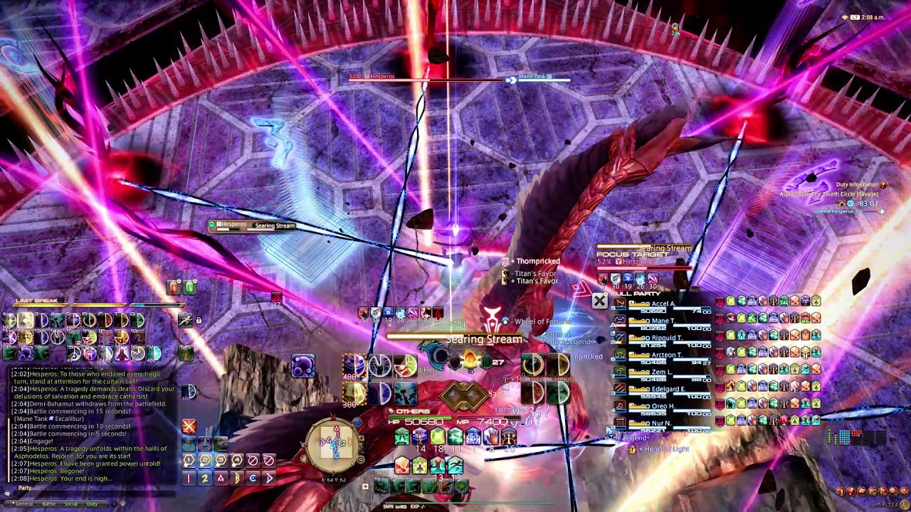 FFXIV - P4S p2 (Pandaemonium 4 Savage Phase 2) Clear - SMN PoV - YouTube