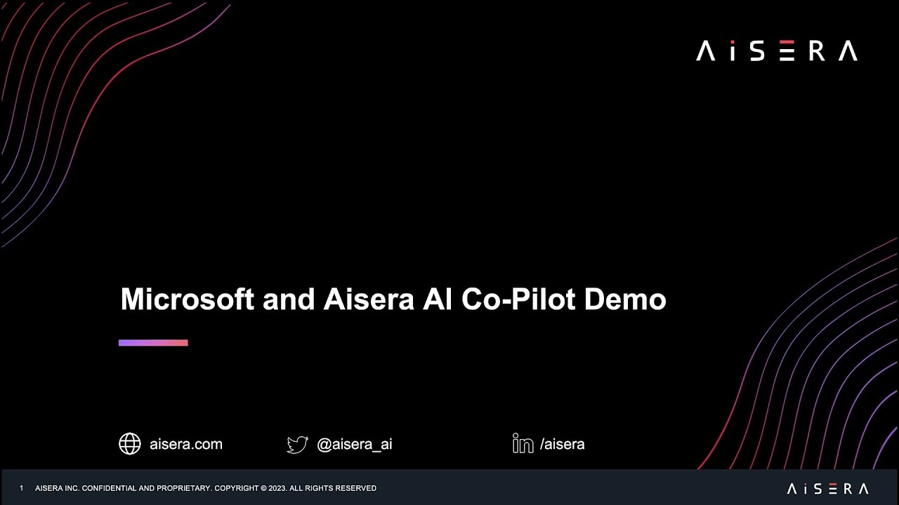 Microsoft and Aisera AI Co-Pilot Demo | ODFP203 - YouTube