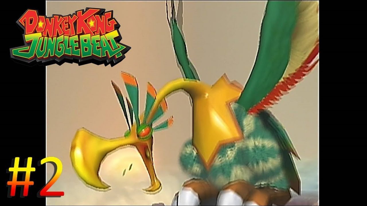 Donkey Kong: Jungle Beat - Scruff Roc Boss Fight - YouTube