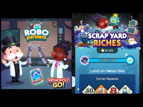 SCRAP YARD RICHES Completed Monopoly go Gameplay | ROBO PARTNERS ...