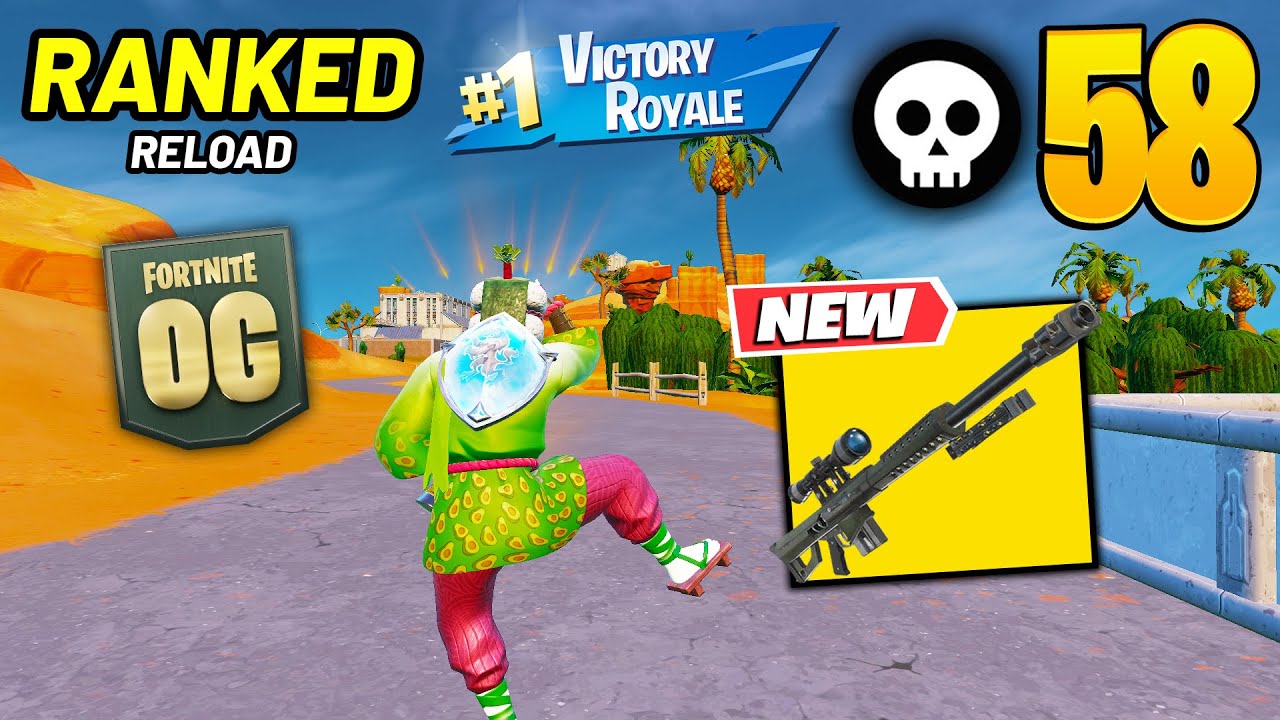 58 Elimination Solos "Ranked RELOAD" Zero Build Gameplay Wins (Fortnite ...