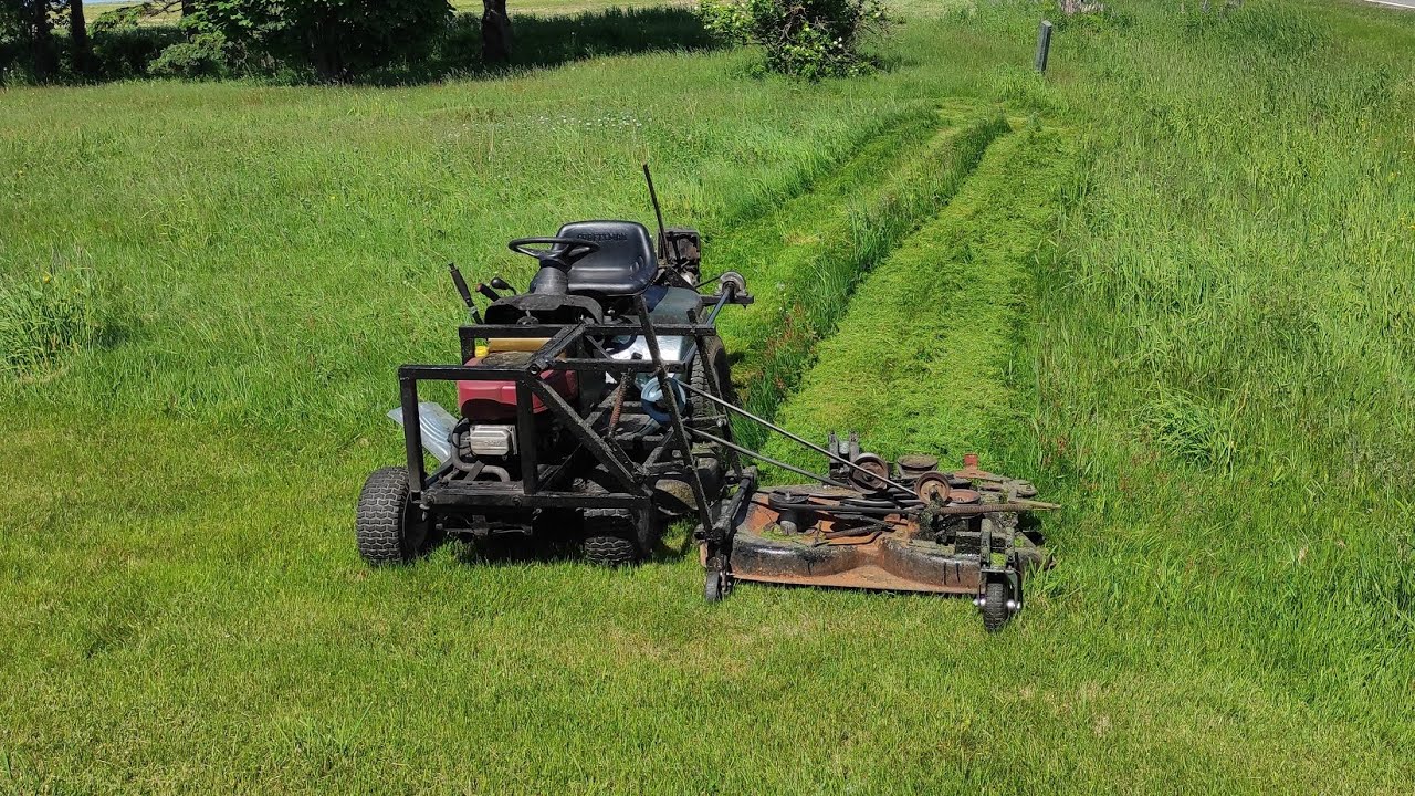 Home-made Ditch Mower - YouTube