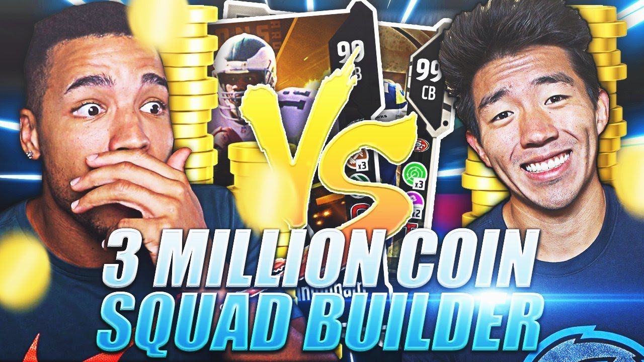 EPIC 3 MILLION COIN SQUAD BUILDER VS KAYKAYES! MADDEN ULTIMATE TEAM ...