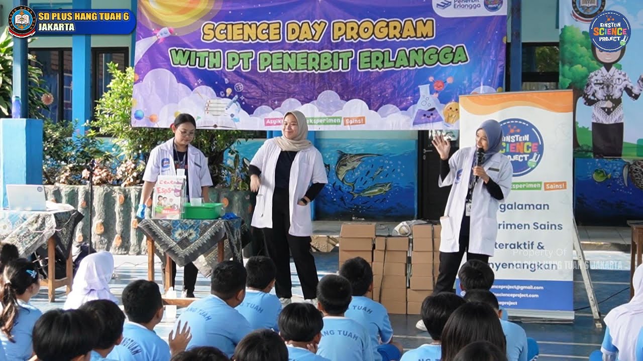 Science Day Program WITH PT PENERBIT ERLANGGA | Einstein Science Project - YouTube